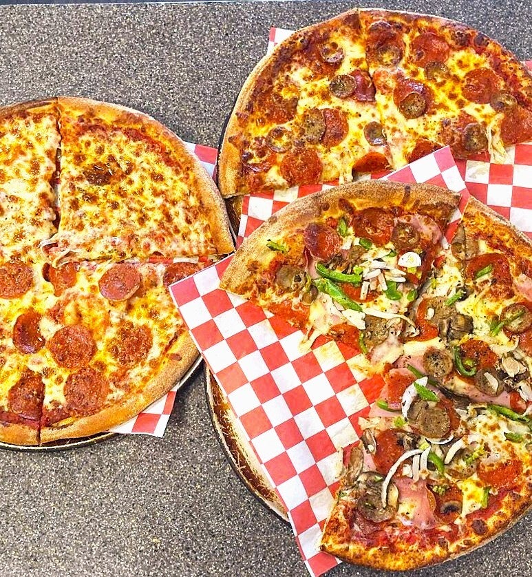 PJ's Large Pizza Quarter Slice | PJ's Pizza, Coffee & Ice Cream